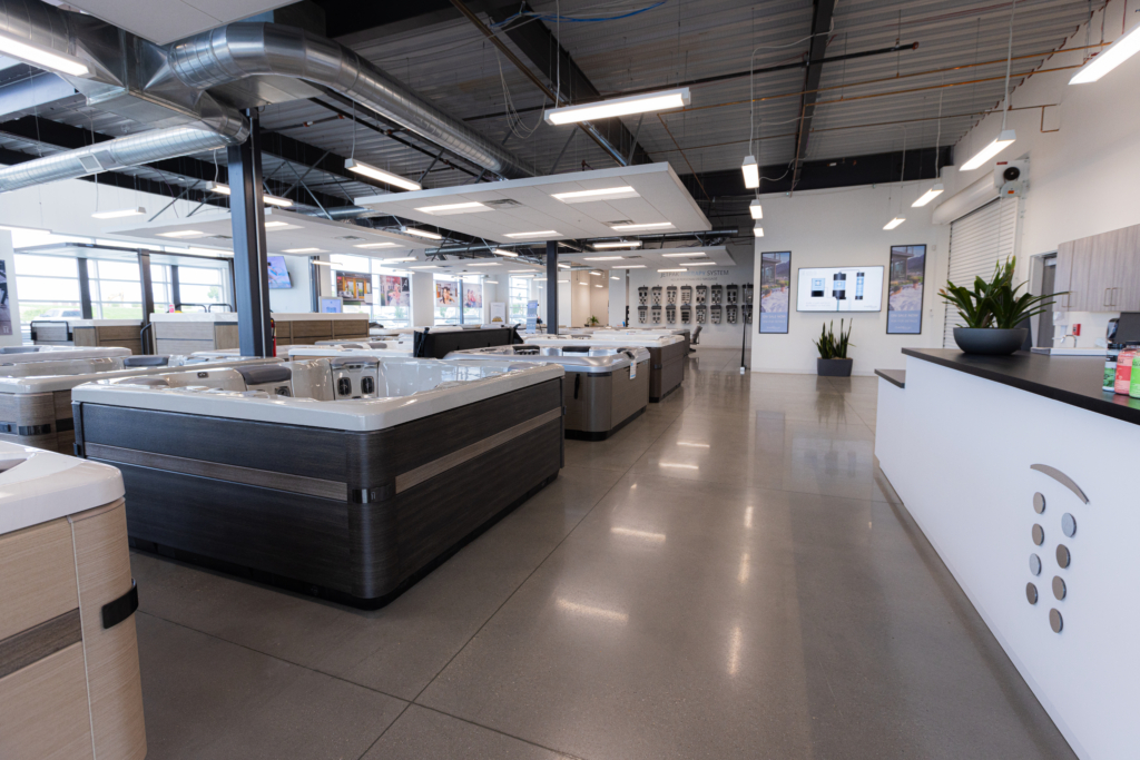 Updating Showroom Displays with a Bullfrog Spas Regional Manager ...